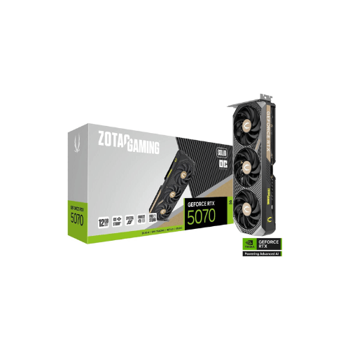 ZOTAC GAMING GeForce RTX 5070 SOLID OC Graphics Card 12GB GDDR7 192-Bit ...